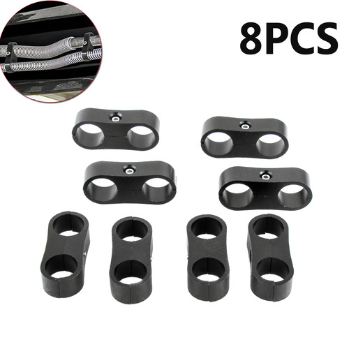 8pcs 6AN Hose Separator Clamp Bracket Adapter For Gas Oil Fuel Hose Line NEW | eBay