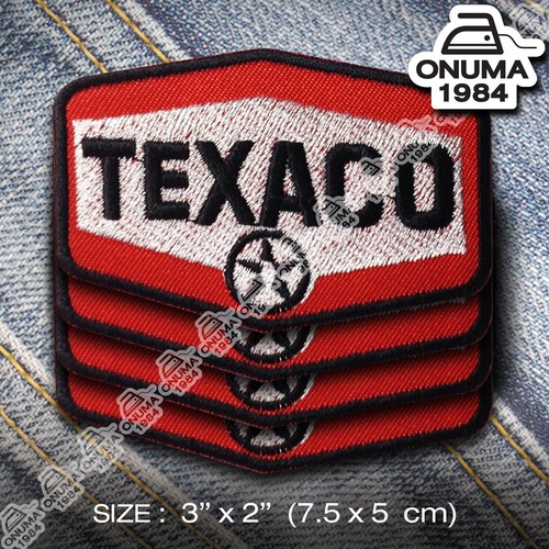 4x TEXACO Patch Iron on, Custom Jacket Cap Shirt, Garage Outfit Classic ...
