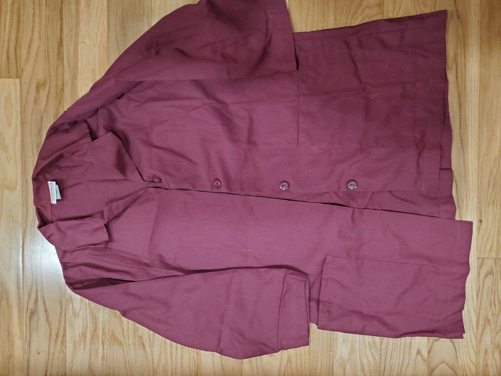 Women's Burgundy Color Women's Smock, Size Small, New! | eBay