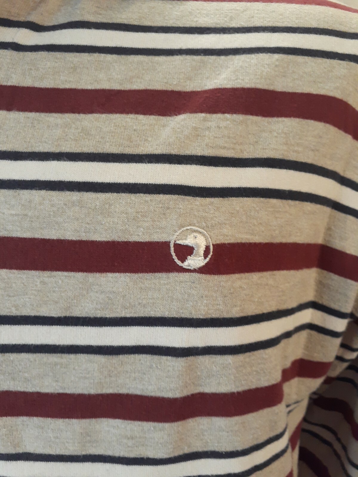 Duck Head Striped Rugby Polo Shirt Oversized Vintage… - Gem