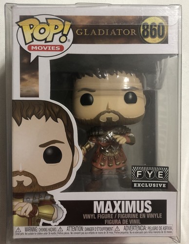 New Funko Pop Movies Gladiator Maximus Vinyl Figure #860 *MIB* FYE ...