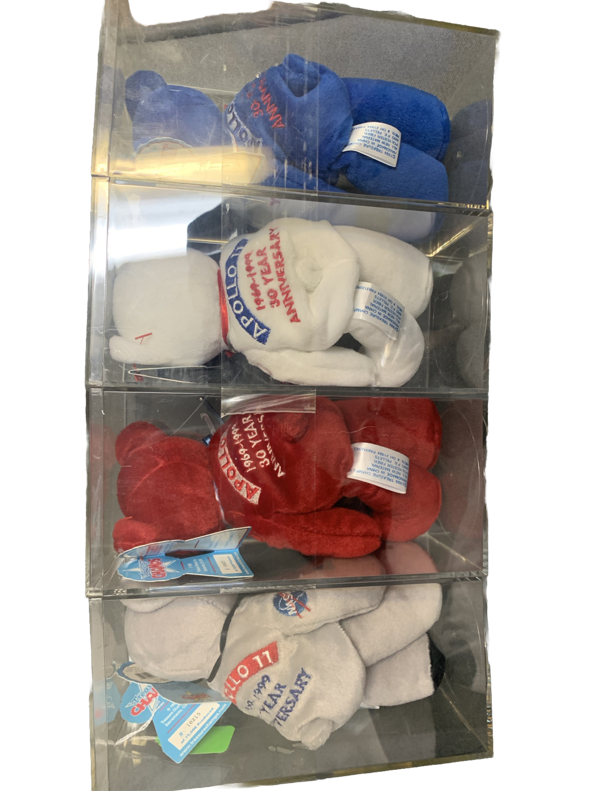 NASA Plush Moonbeam Treasure Champs Beanie Bear 1st USA Apollo 11 W ...