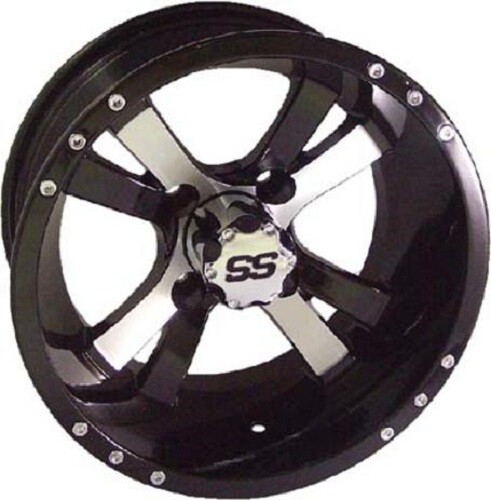 Set of ITP 12 SS LSI HD Aluminum Alloy Golf Cart Car Rims Wheels ...