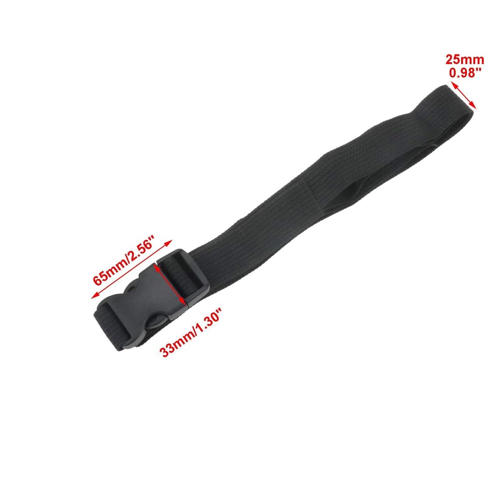 15Pcs Tie Down Straps Black Nylon Strap 1" x 47" 3.9ft Straps with ...
