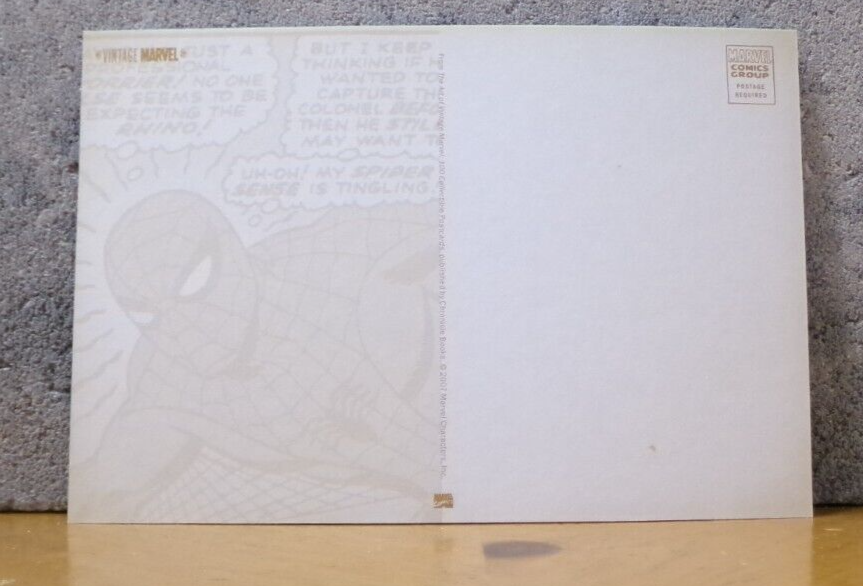VINTAGE MARVEL COMIC BOOK ART POSTCARD THE AMAZING SPIDER-MAN ISSUE ...