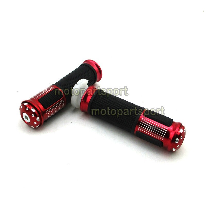 Red Twist Throttle Hand Grips For 50 60 80cc Motorized Bicycle GY6 ...