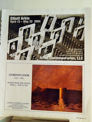 GORDON COOK ART PIECE VTG ORIG 2004 ADVERTISEMENT | eBay