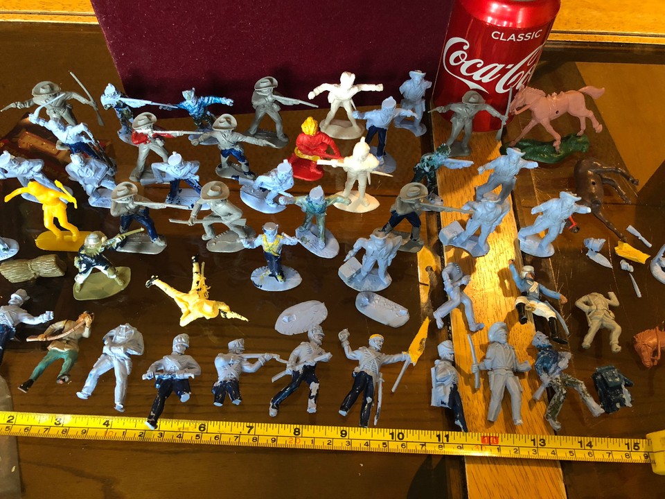 Very Old Retro Cow Boy Indian Random Toy Soldiers Made in England Rare ...