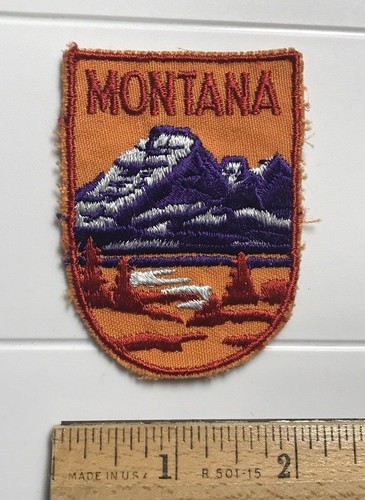 Montana Mountains Valley MT Embroidered Badge Patch | eBay