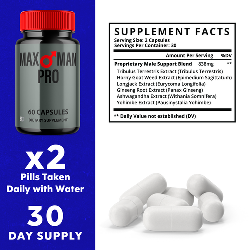 Max Man Pro Capsule Male Health Supplement 60 Capsules | eBay