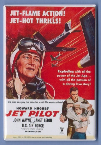 JET PILOT MOVIE POSTER *2X3 FRIDGE MAGNET* THEATER SHOW JOHN WAYNE ...