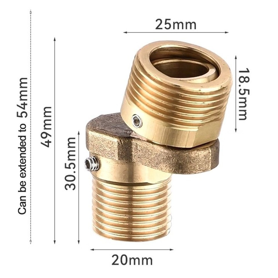 Copper Eccentric Screw Corner Shower Faucet Adapter Replacement Parts ...