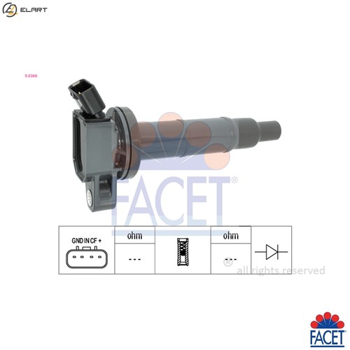 IGNITION COIL 9.6366 FOR LEXUS TOYOTA ESTIMA/III/PREVIA MATRIX VERSO ...