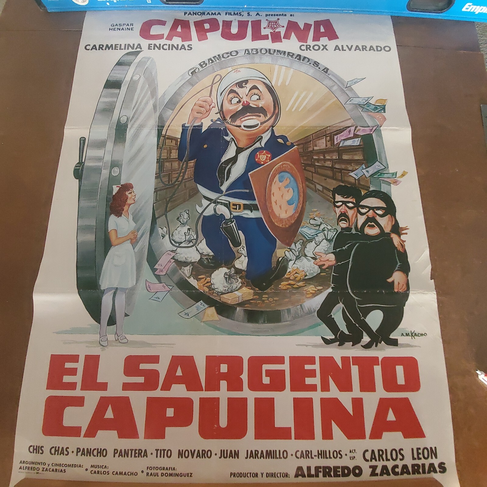 Mexican Movie CAPULINA EL SARGENTO CAPULINA Poster 1982 Size 37 1/2"H × ...