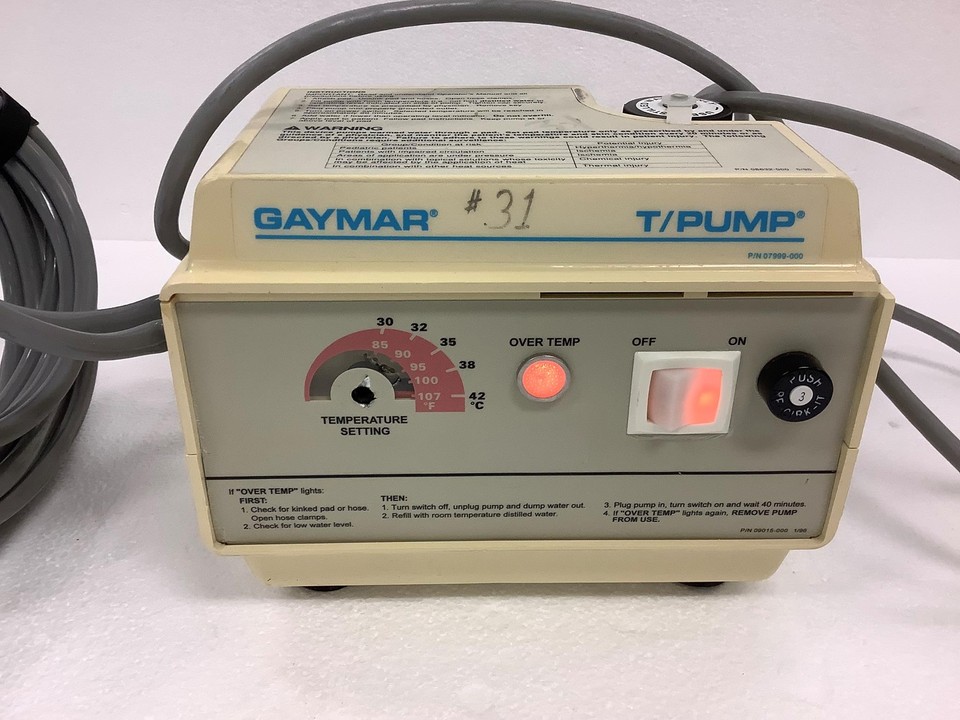 Gaymar T Pump Tp-500 Heat Therapy 120 V, 60 HZ, 200 W, 1.8A FREE ...