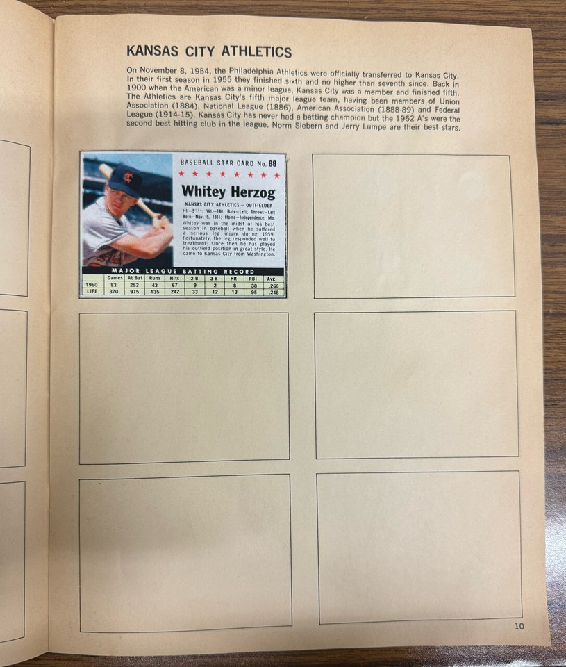 1963 Post Baseball Card Collector's Album w/ Assorted Cards | eBay