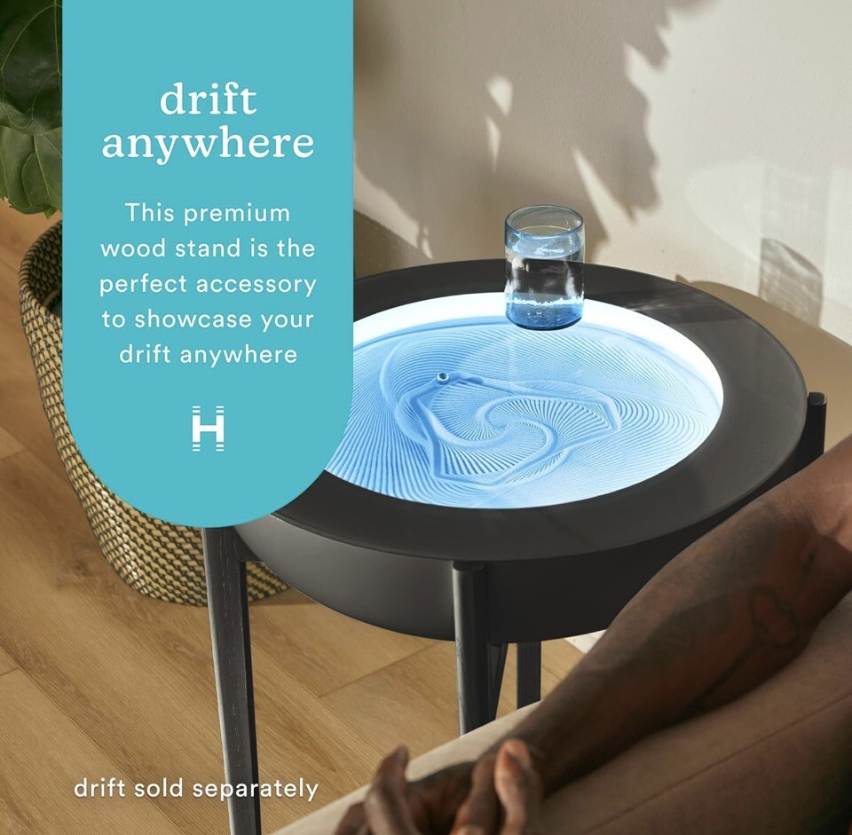 Homedics Drift Sandscape Solid Wood Sand Table Stand 21 Inch (Large ...