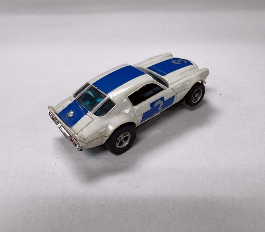 Aurora AFX TRANS AM CAMARO Z28 - Blue White HO Slot Car #53 | eBay