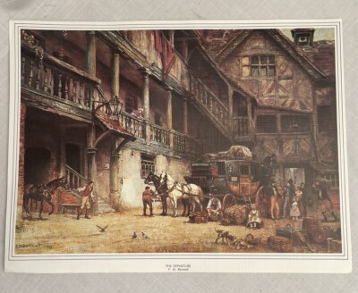 The Departure By F M Bennett Art Print Unframed | eBay