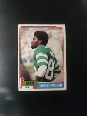1981 Topps Football #118 Wesley Walker New York Jets NM free shipping ...