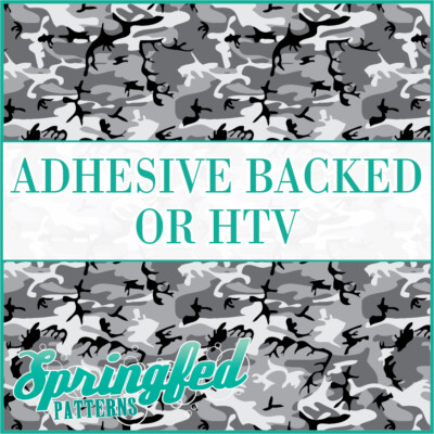 Classic CAMOUFLAGE in Grey & Black Adhesive Vinyl or HTV Heat Transfer ...