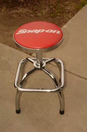 Snap On Chrome Adjustable Shop Stool Barstool 25 inches to 30 inches ...