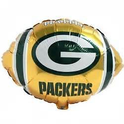 18" NFL Green Bay Packers Football Shaped Foil Balloon - Licensed ...