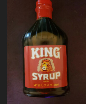 NEW King Syrup Golden pancake/waffle syrup in a sealed 32oz bottle HARD ...