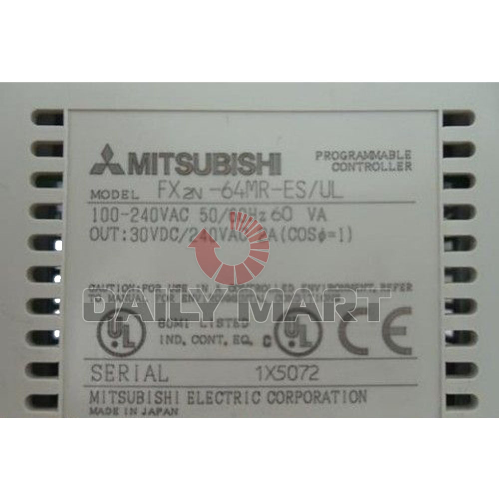 MITSUBISHI Melsec FX2N-64MR-ES/UL FX2N64MRESUL PLC Programmable Logic ...