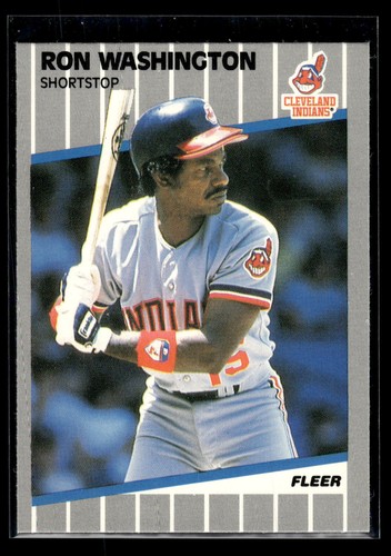 1989 Fleer Baseball #416 Ron Washington Cleveland Indians Pack Fresh ...