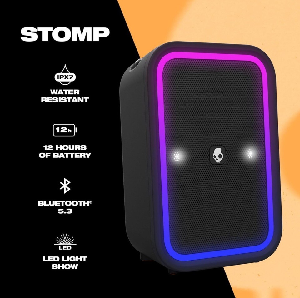 Skullcandy Bluetooth Boombox Speaker – Water-Resistant | eBay