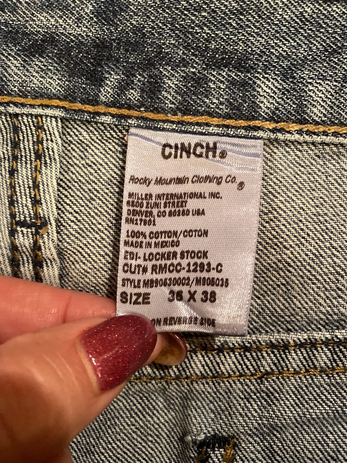 Cinch Green Label Relaxed Jeans MB90530002 35 X 38 Medium Wash Mint! | eBay