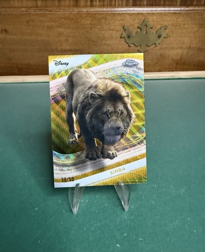 2025 Topps Chrome Disney SIMBA Gold Wave Refractor /50! | eBay