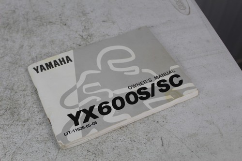 1986 Yamaha Radian YX600 W WC Owners Manual YX 600 86 | eBay