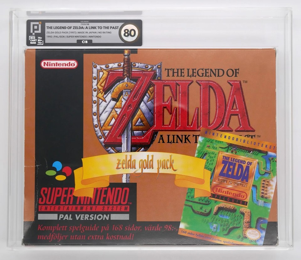 The Legend of Zelda: A Link to the Past - Gold Pack SNES Super Nintendo ...