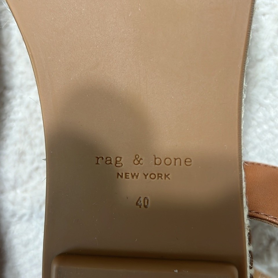 Rag and Bone Anteros Espadrille Peep Toe Flat Sandals Sz 10 | eBay