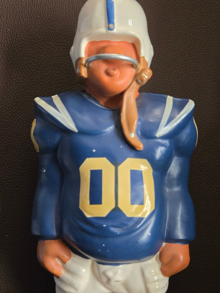 Vintage 1950s Baltimore Colts Ceramic Bank Football Player Coin Bank ...