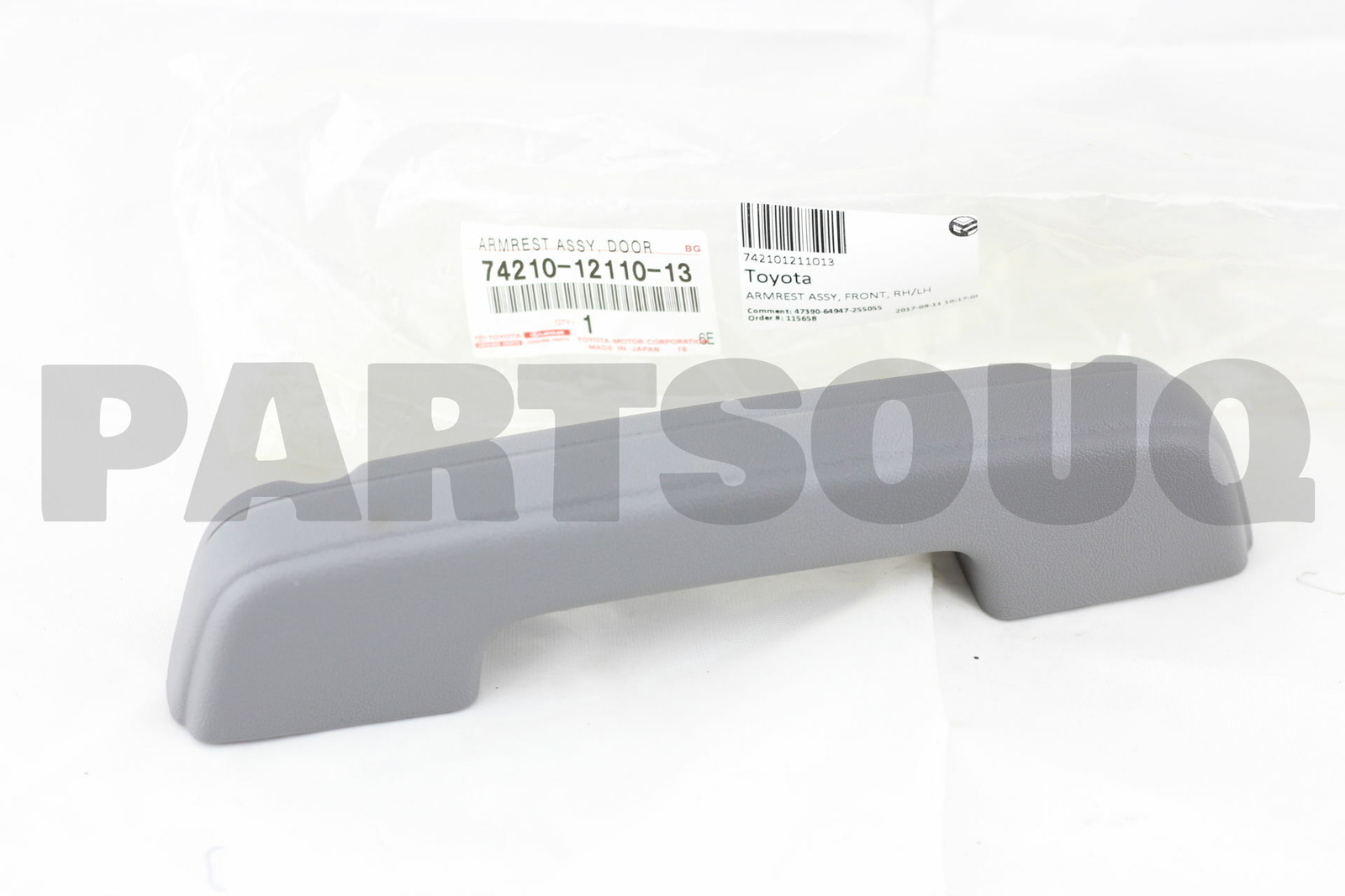 742101211013 Genuine Toyota ARMREST ASSY, FRONT, RH/LH 74210-12110-13 ...