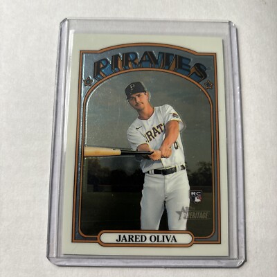 2021 Topps Heritage Jared Oliva Chrome RC 639/999 | eBay