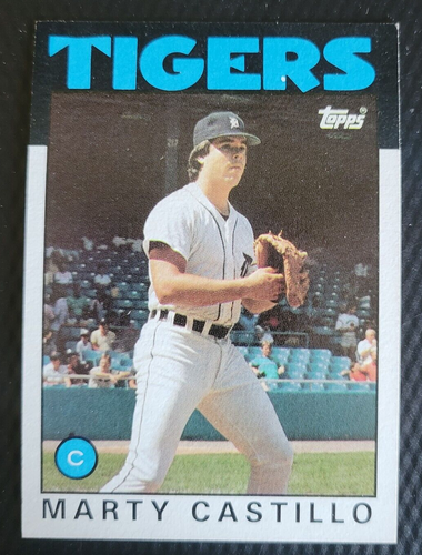 1986 Topps TCG Catcher MARTY CASTILLO Milwaukee Brewers MLB Baseball ...