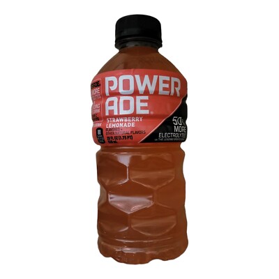 Powerade STRAWBERRY LEMONADE Sports Drink 28 oz Bottle ION4 (Pack of 10 ...