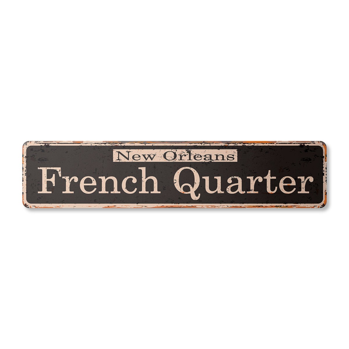 Cajun Signs FRENCH QUARTER Vintage Street Sign Metal Plastic Nola