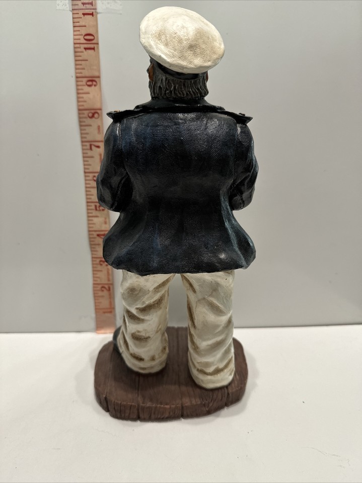 Sea Captain Statue Nautical Fisherman Sailor Life's a Beach Resin Sea ...