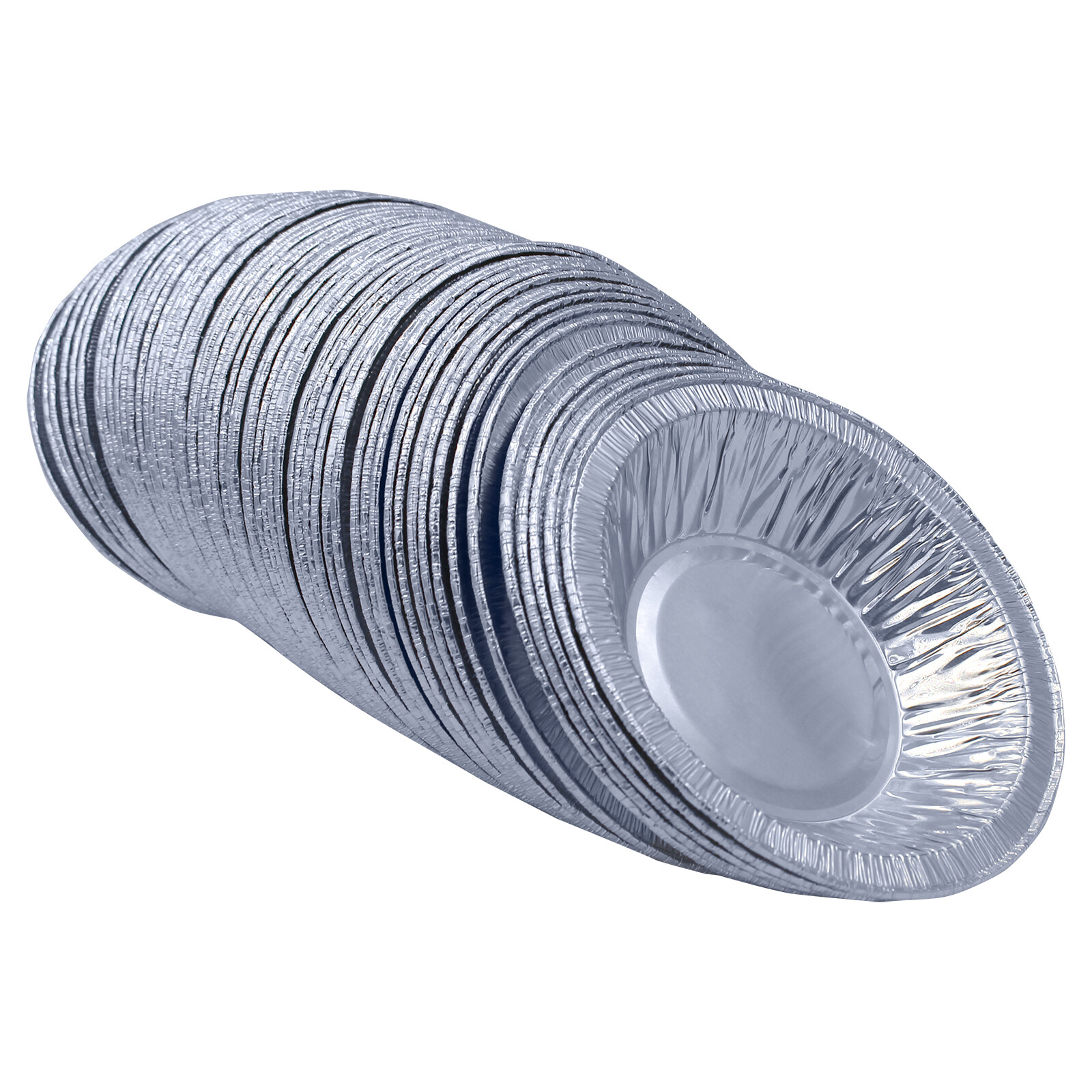 Food Grade Aluminium Foil Pie Dish 111mm x 20mm Non-Stick Baking Bowl ...