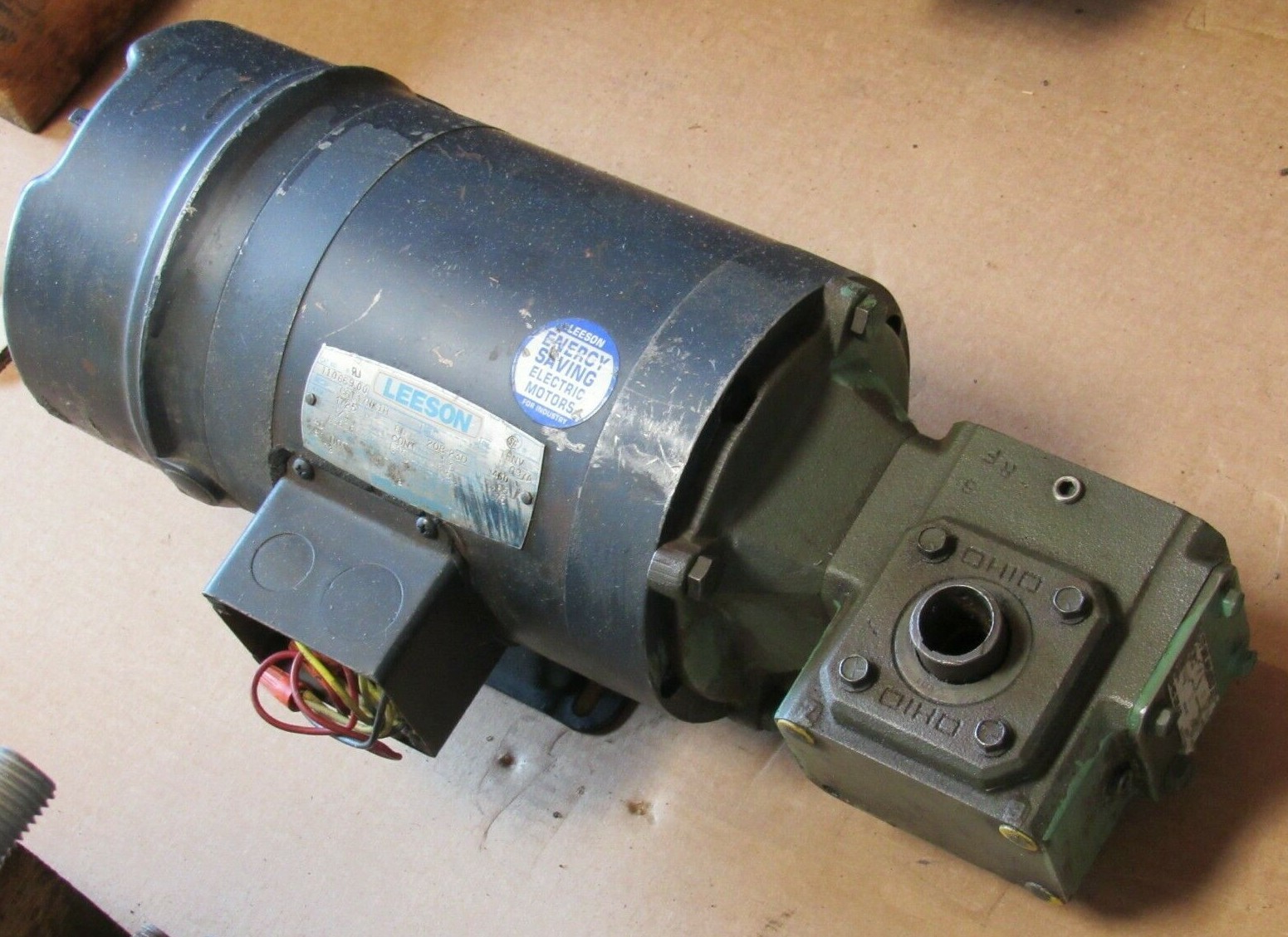 OHIO GEAR UNILINE 2000 GEARBOX SM2133MQ56 LEESON MOTOR 110669.00 ...