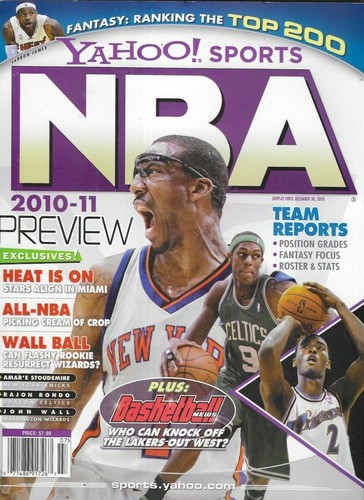 Yahoo Sports NBA Basketball Magazine Team Reports Top 200 Fantasy ...