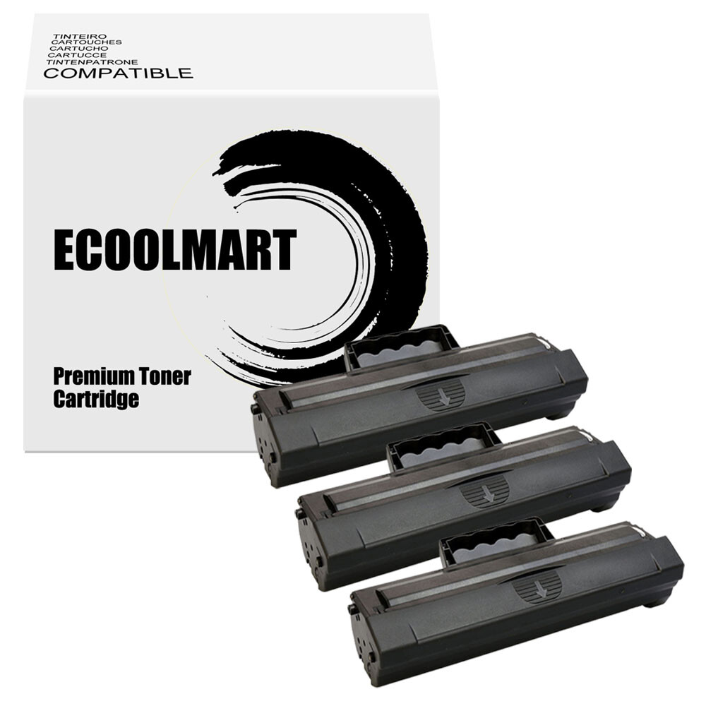 3PK Toner Cartridge for Samsung MLT-D104S ML-1676 ML-1677 ML-1865 1867 ...