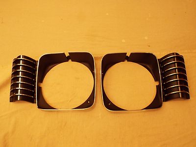 1969-1972 Chevrolet Nova Chevy II Headlight Headlamp Bezel Pair