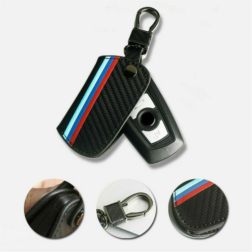 M-Color Carbon Fiber Car Key Fob Cover Case For BMW 1 3 5 6 Series E90 ...