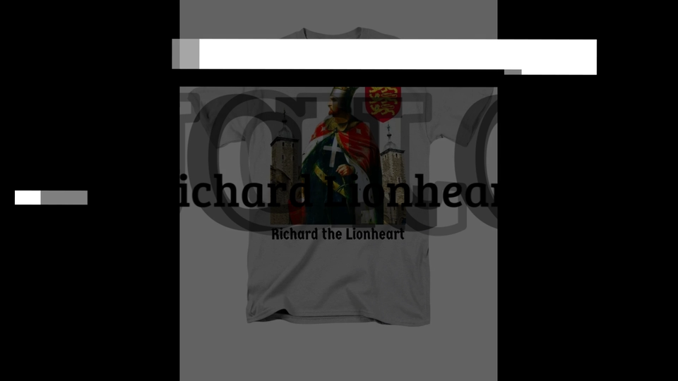 Richard the Lionheart King Richard I of England NEW FAN High-End T ...